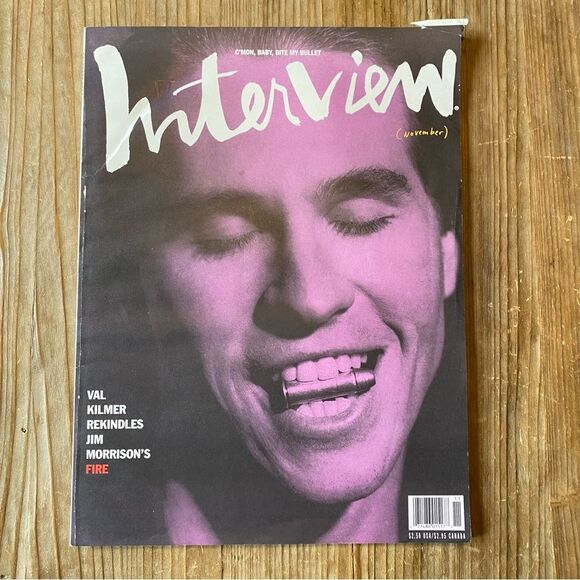 Interview | Art | Val Kilmer Interview Magazine July 99 | Poshmark